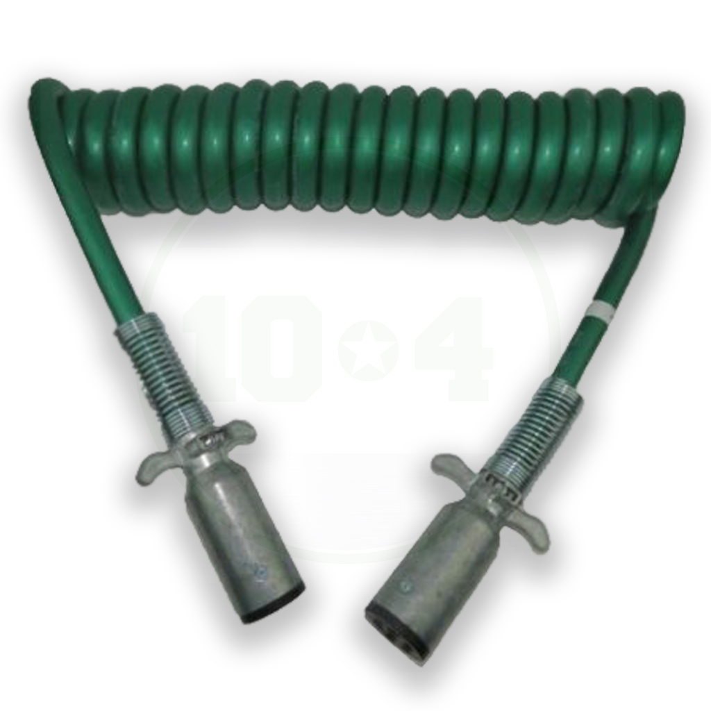 EL27715 ABS Green Coil Cable 7 Ways 15' » 10-4 Truck Parts